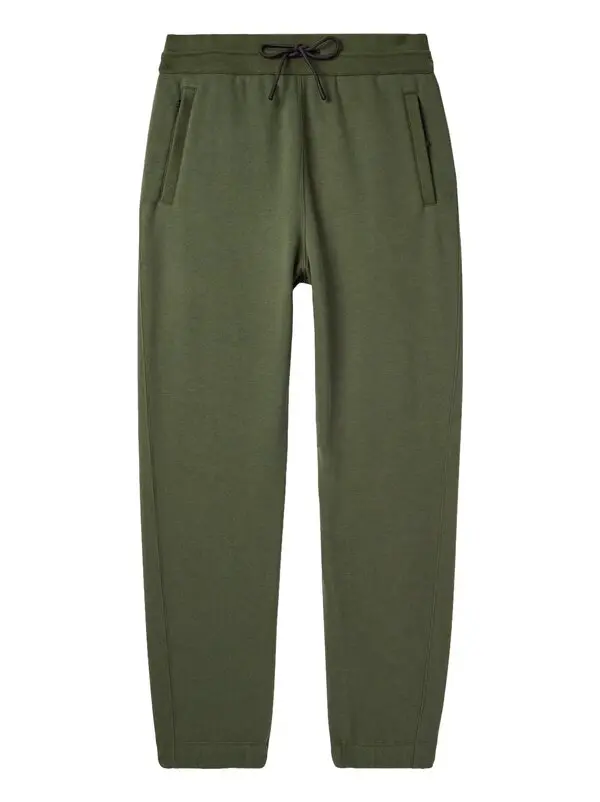 Loro Piana Vogel Tapered Cotton And Cashmere-blend Jersey Sweatpants - Green