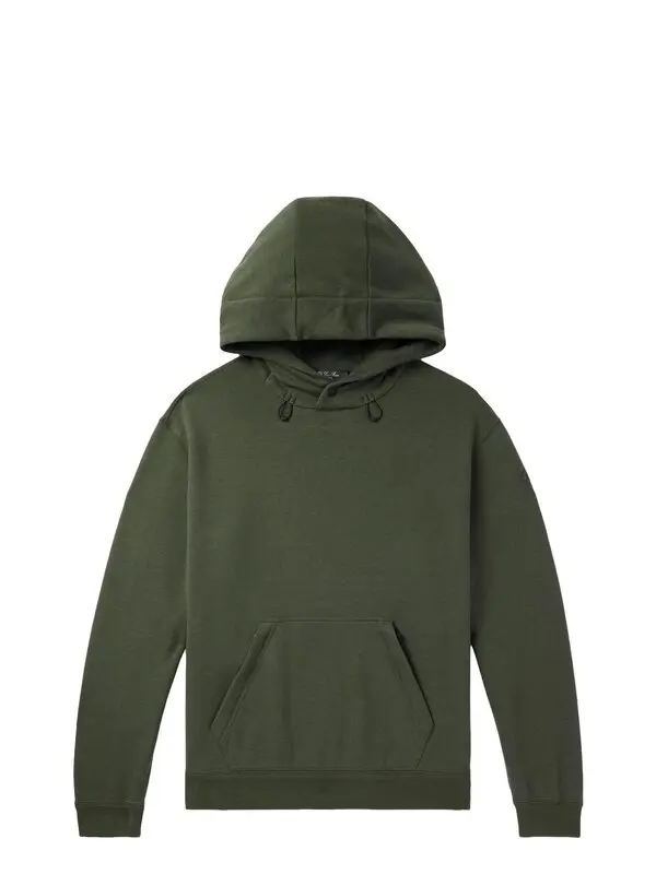 Loro Piana Vogel Cotton And Cashmere-blend Hoodie - Green