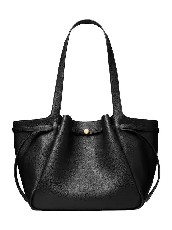 Tory Burch Leather Romy Tote - Black