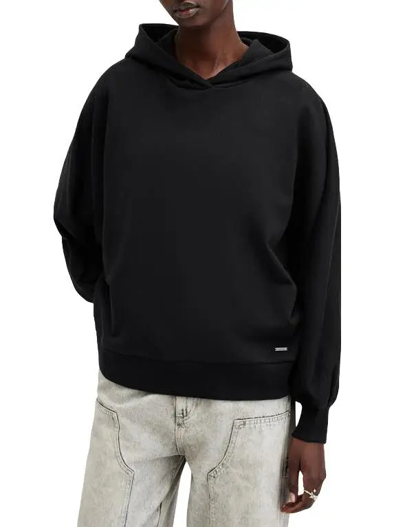 ALLSAINTS Artia Cotton Hoodie - Black
