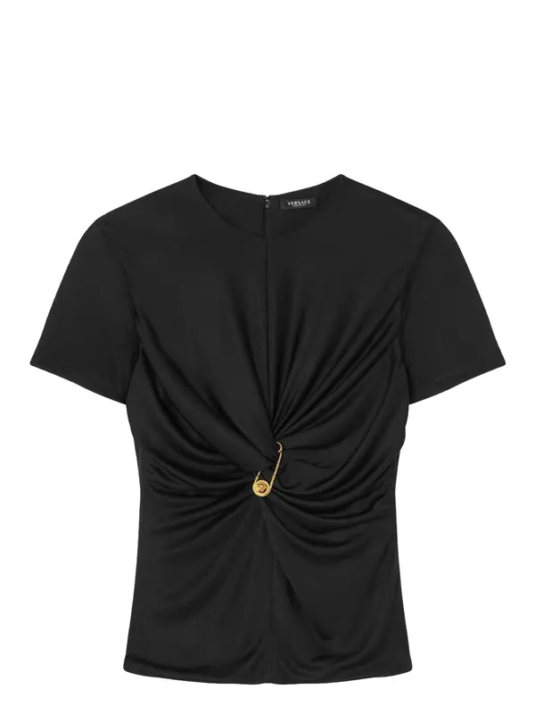 Versace Safety Pin Top - Black