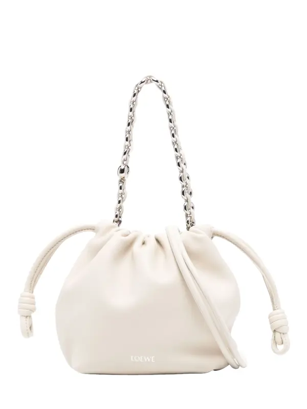 Loewe Mini Flamenco Shoulder Bag - White