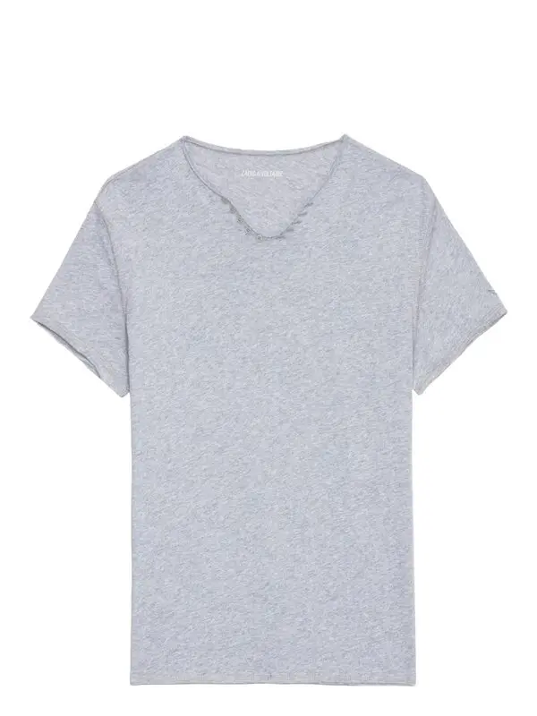 Zadig&Voltaire Henley-neck T-shirt - Grey