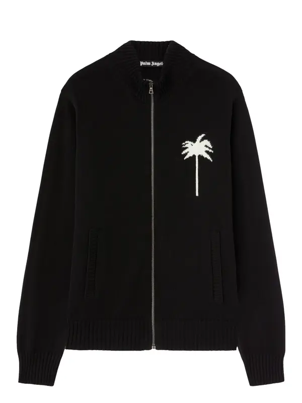 Palm Angels Knitted Cardigan - Black