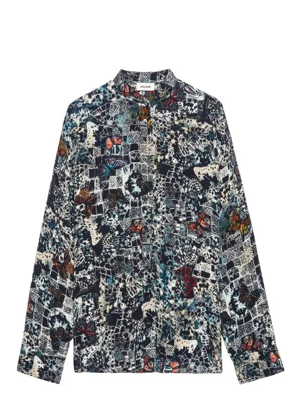 Zadig&Voltaire Truett Printed Shirt - Black