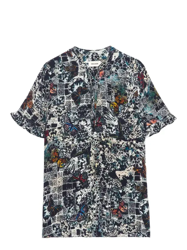 Zadig&Voltaire Tafiz Printed Shirt - Black