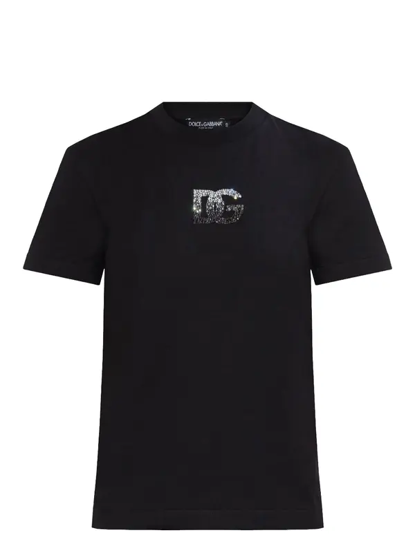 Dolce & Gabbana Logo-appliqué T-shirt - Black
