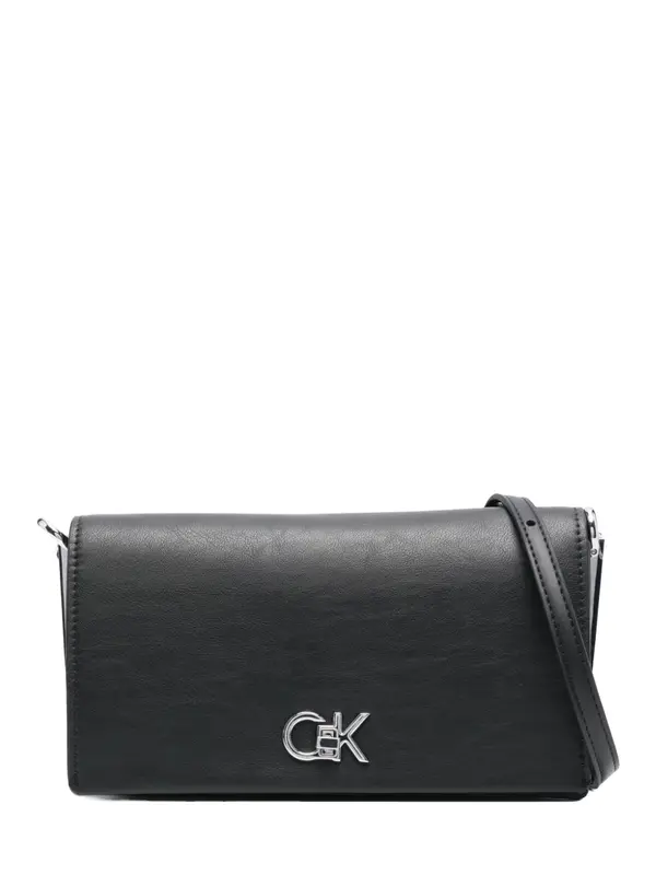 Calvin Klein Plaque Crossbody Bag - Black