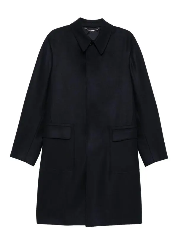 Canali Wool Coat - Blue
