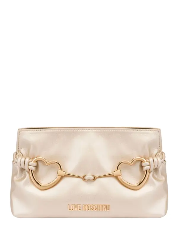 Moschino Heart-plaque Cross Body Bag - Pink