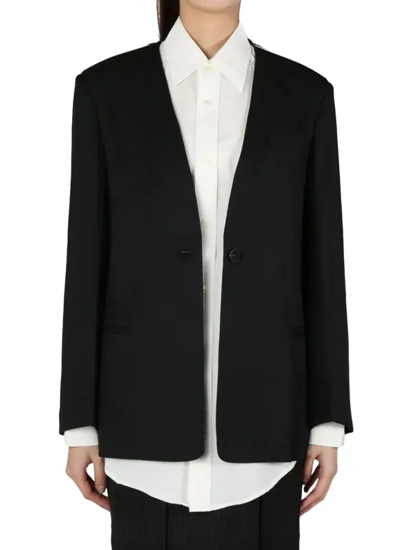 ATELIER Single-breasted Blazer - Black