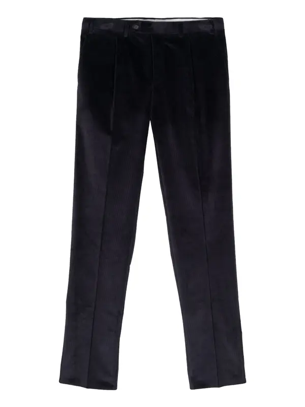 Canali Corduroy Trousers - Blue