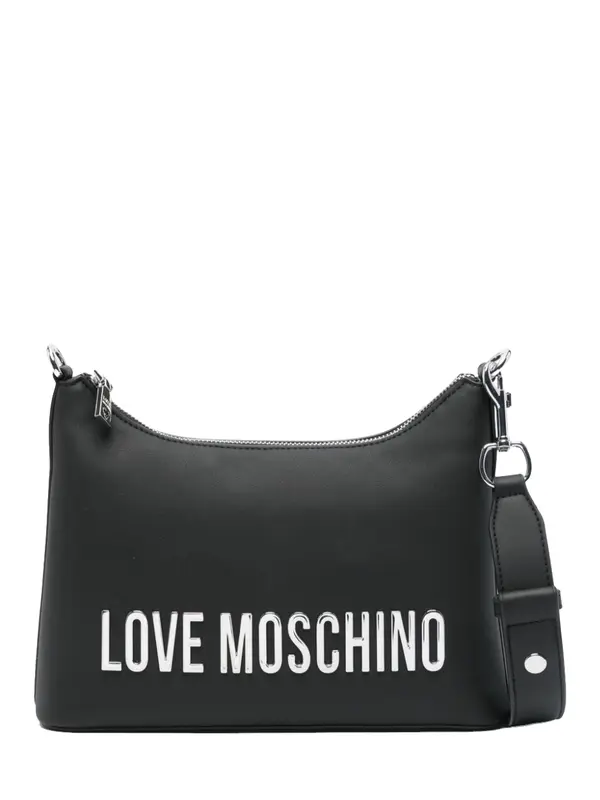 Moschino Logo-lettering Shoulder Bag - Black