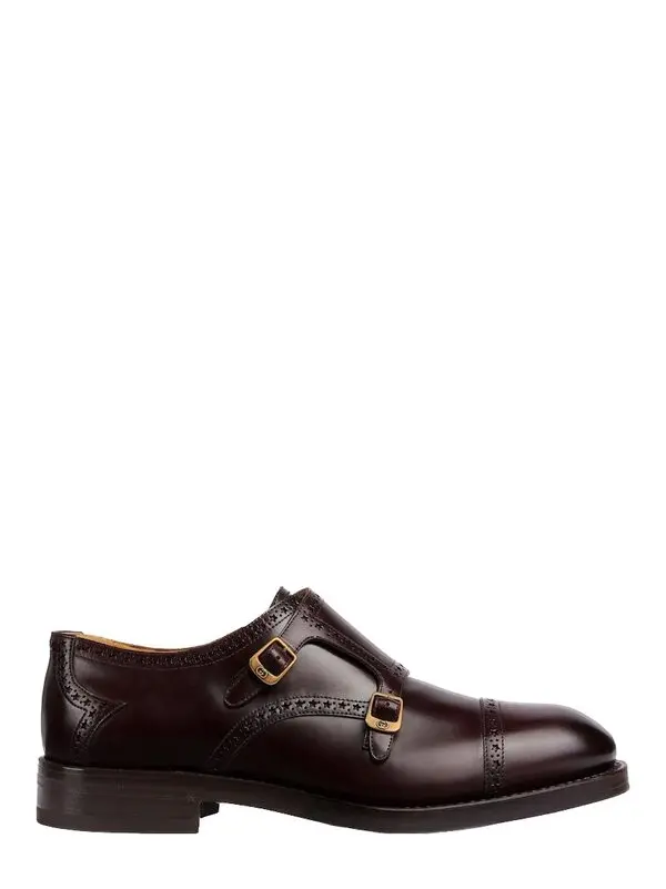 Gucci Herren Monk Strap - Dark Red