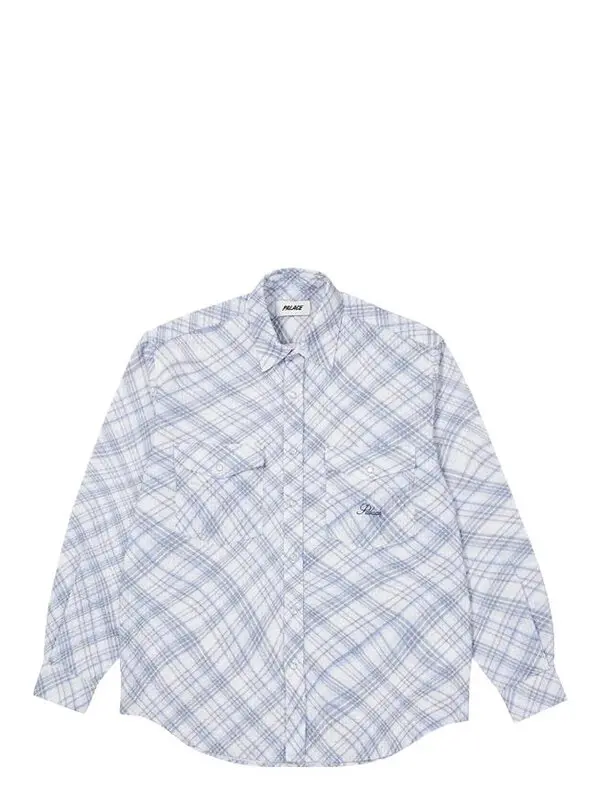 PALACE Warp Check Shirt - Blue