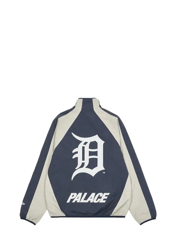 PALACE X Detroit Tigers New Era Track Top - Navy Blue/grey