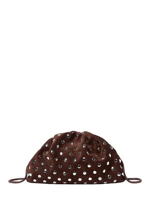 LOEFFLER RANDALL Bailey Leather Clutch - Brown