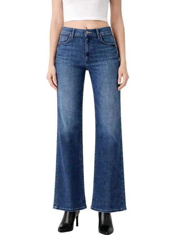 Fidelity Denim Katie High-rise Flare Jeans - St. Tropez