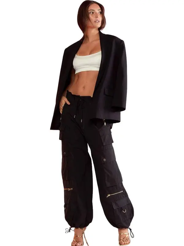 Cynthia Rowley Kim Cargo Pant - Black