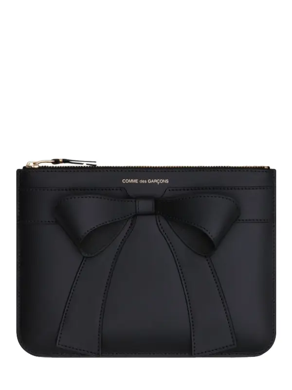 Comme Des Garçons Bow Detail Pouch - Black