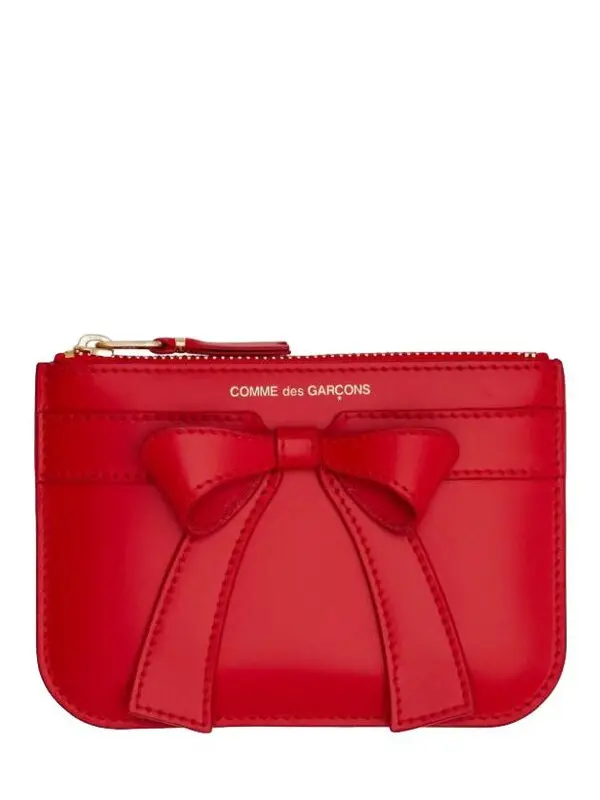 Comme Des Garçons Big Bow Wallet - Red