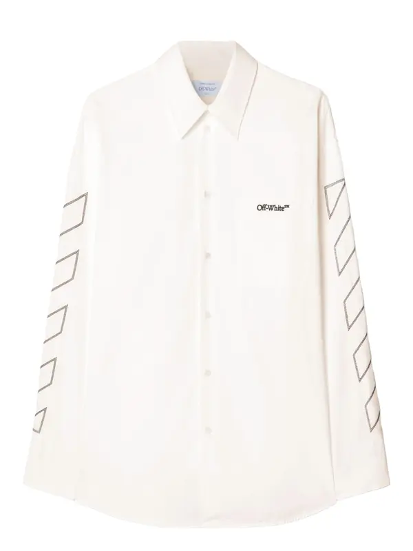 Off-White Diag Outl Overshirt - White