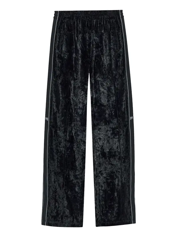 Alexander Wang Velvet Track Pants - Black