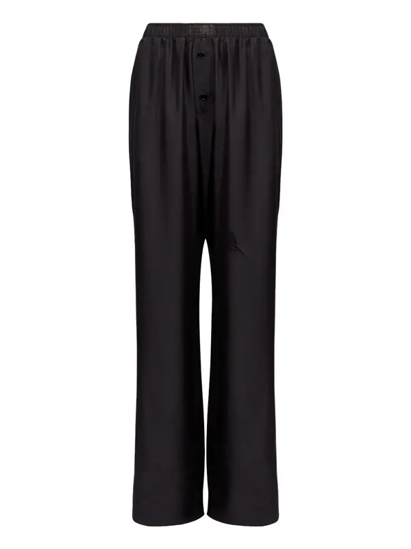 MAISON MARGIELA Silk Palazzo Trousers - Black