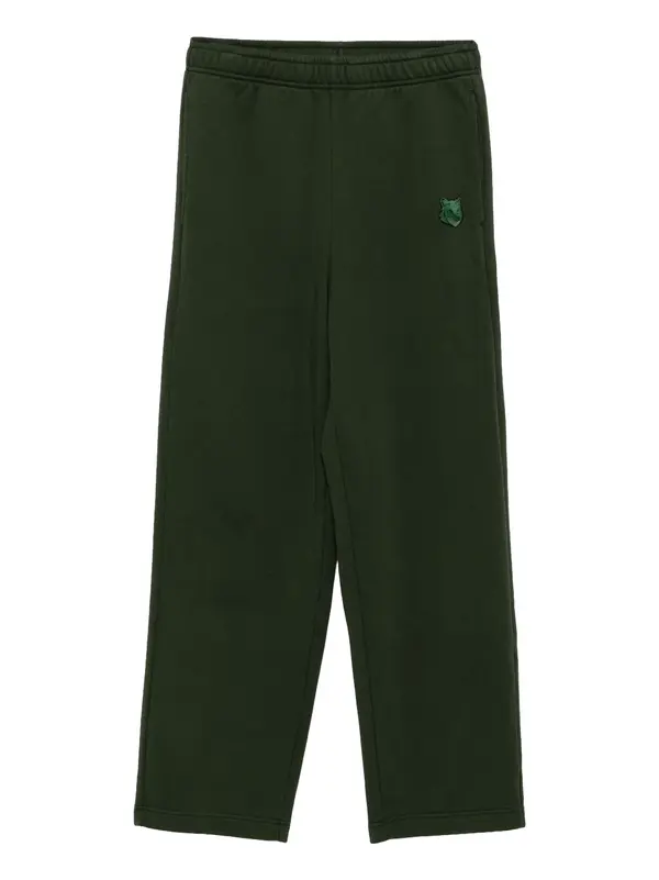 Maison Kitsuné Bold Fox Head Patch Pants - Green