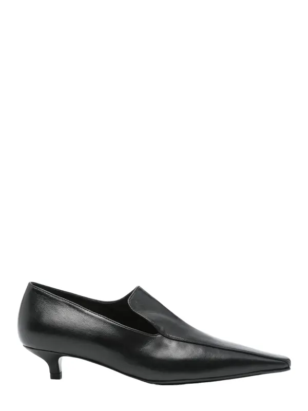 TOTEME Leather Loafers - Black