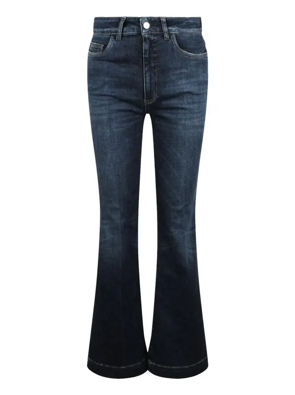 NINE:INTHE:MORNING Cotton Wide-leg Jeans - Blue