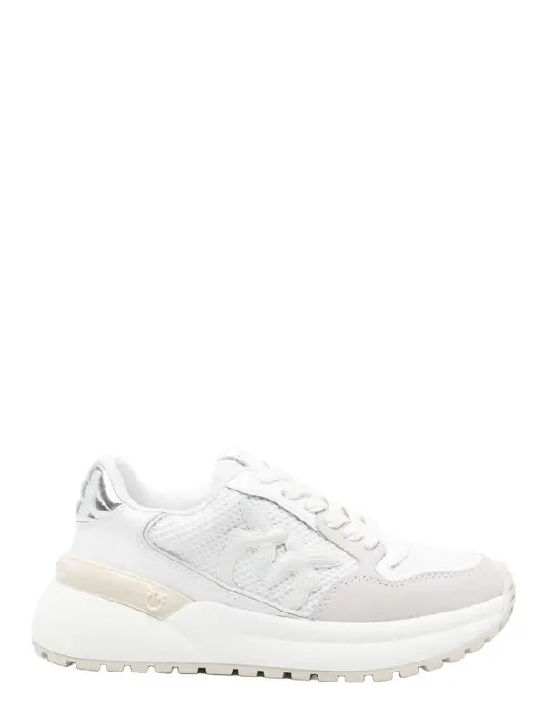 Pinko Love Birds-appliqué Sneakers - White