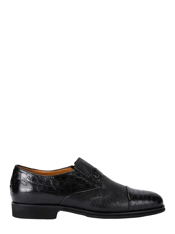 BROTINI Leather Slip-on Loafers - Black
