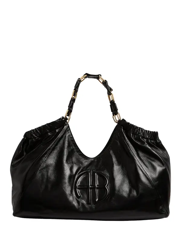 ANINE BING Leather Kate Tote Bag - Black