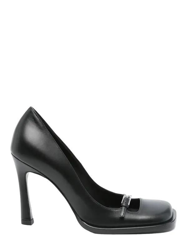 Attico 100mm Leather Pumps - Black
