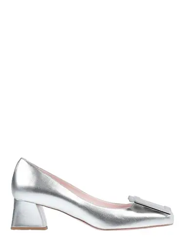 ROGER VIVIER Leather Pumps - Silver