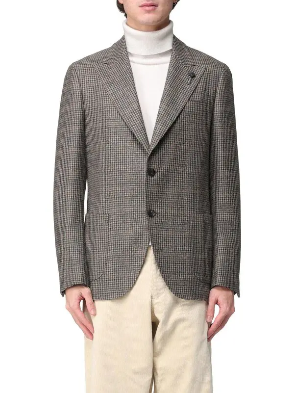 LARDINI Tailored Jacket - Brown