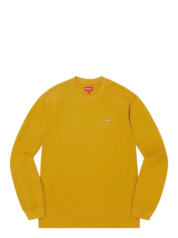 Supreme Small Box Long-sleeve Tee 'dark - Yellow