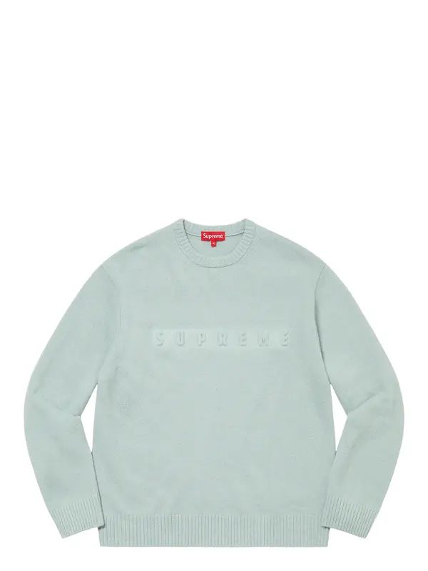 Supreme Embossed Crewneck Sweater - Blue