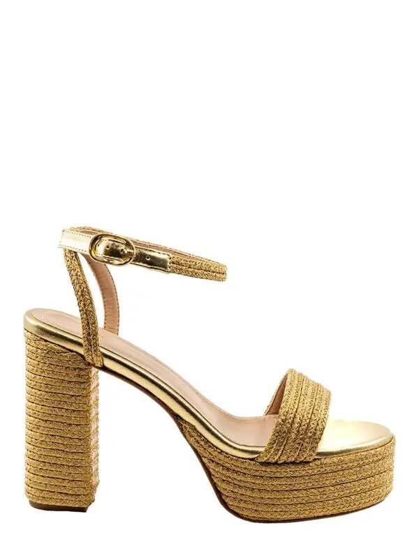 ANDREA GOMEZ Becka Platform Sandal - Gold