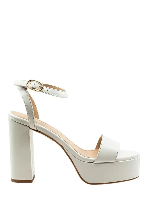 ANDREA GOMEZ Becka Platform Sandal - White