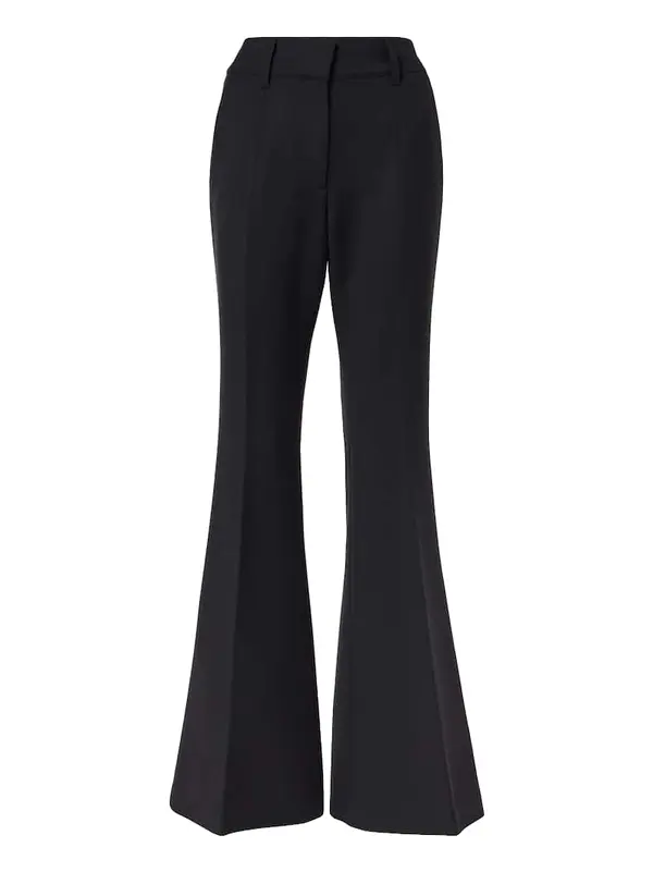 Gabriela Hearst Rhein Flared Wool Trousers - Black