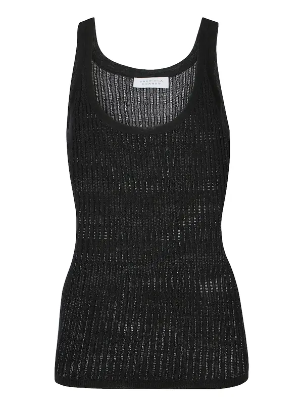 Gabriela Hearst Nevin Cashmere And Silk Tank Top - Black