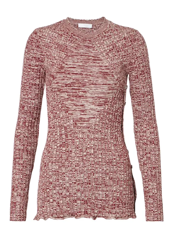 Rabanne Knitted Sweater - Burgundy