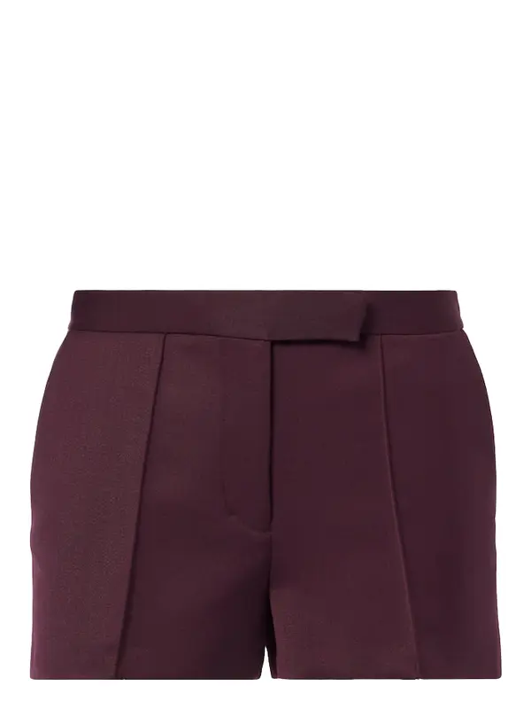 Alex Perry Twill Shorts - Burgundy