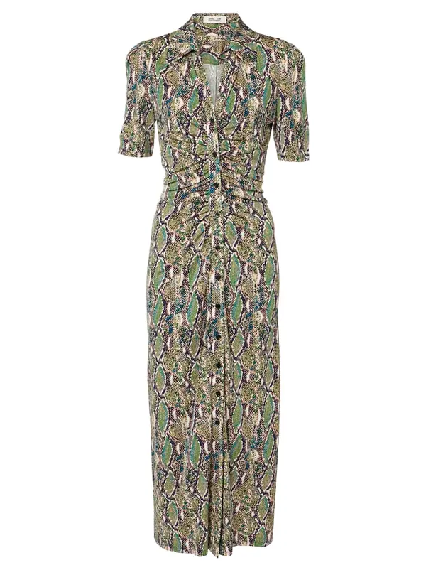 Diane Von Furstenberg Zoey Printed Midi Dress - Multicoloured