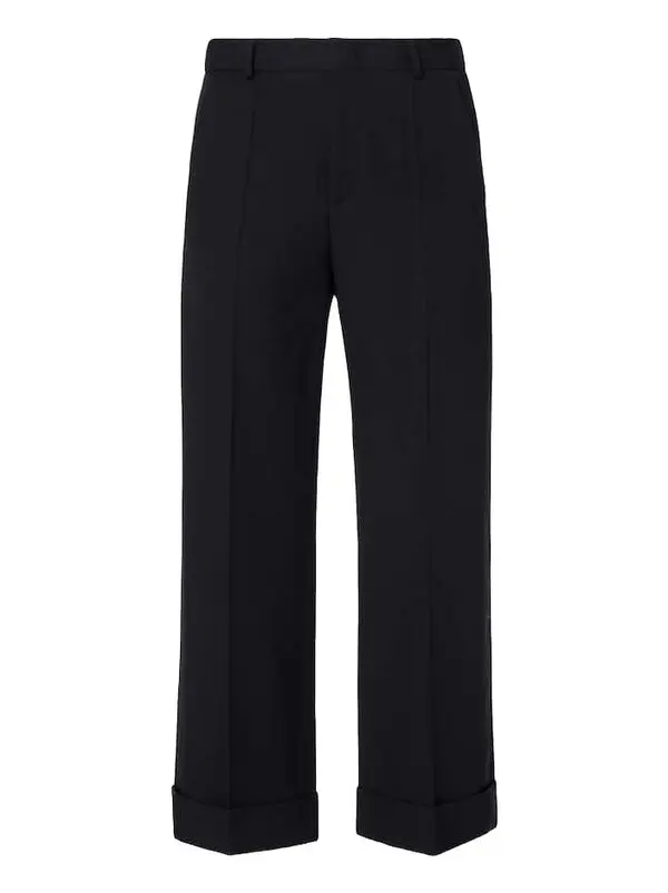 Valentino Garavani Virgin Wool Tuxedo Pants - Black