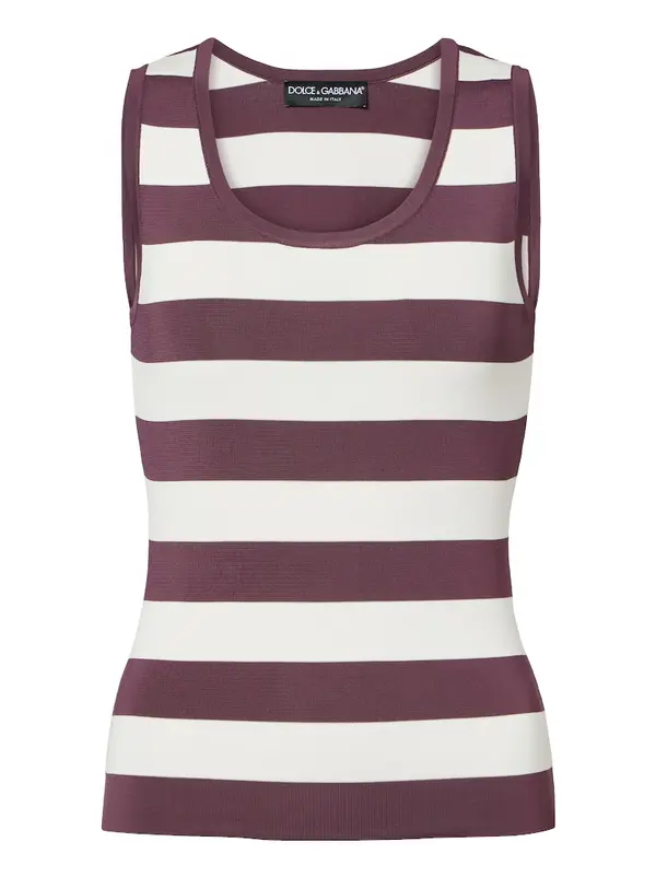 Dolce & Gabbana Striped Tank Top - Multicoloured