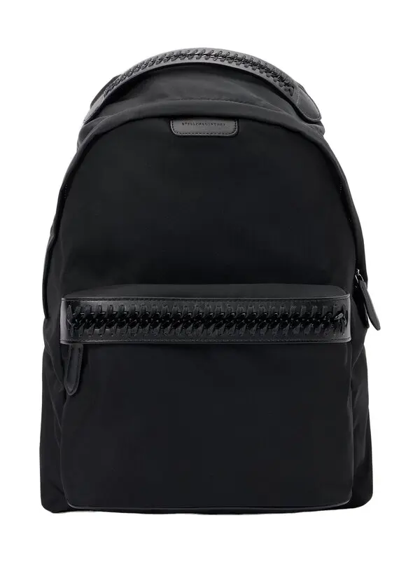 Stella McCartney Logo Strap Backpack - Black
