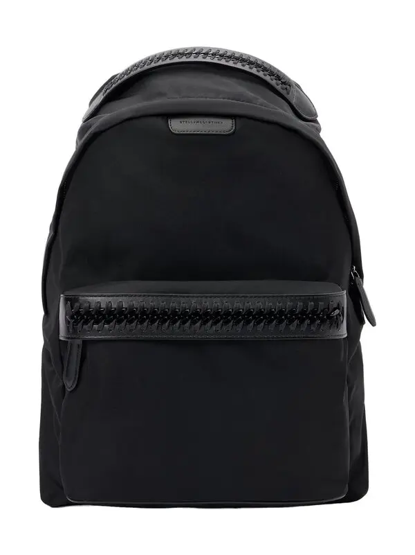 Stella McCartney Logo Strap Backpack - Black